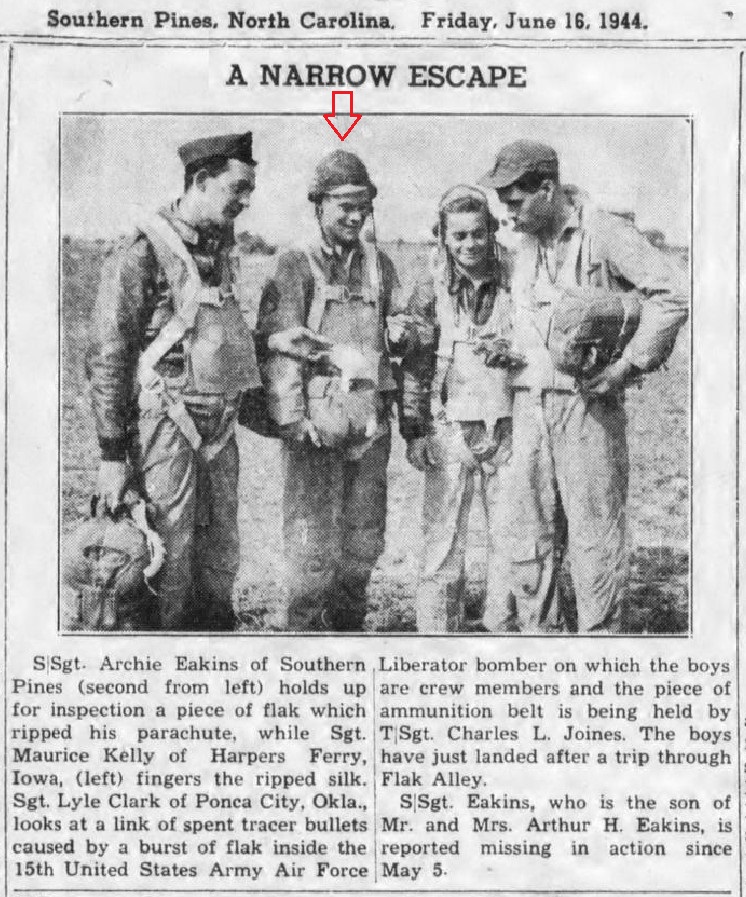 EAKINS ARCHIE | The American Overseas Memorial Day Association