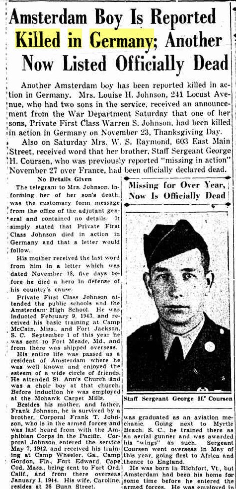 JOHNSON WARREN S | The American Overseas Memorial Day Association